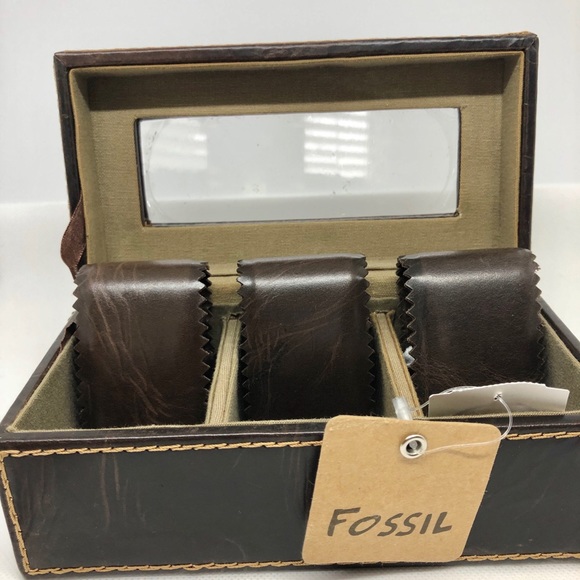 Fossil | Storage & Organization | Fossil Watch Leather Case Storage ...